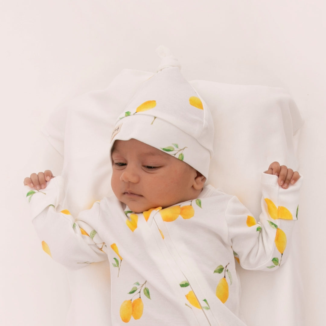 Cot & Candy Baby: Lemon Love Print Organic Baby Onesies & Accessories ...